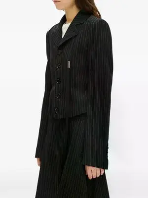 ANN DEMEULEMEESTER Cropped Pinstripe Blazer