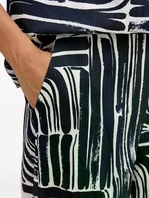 Joseph Ribkoff Abstract Print Palazzo Pants - Blue