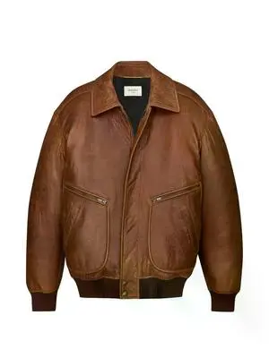Saint Laurent Leather Bomber Jacket