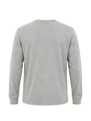 DIESEL® Logo-embroidered Long-sleeve T-shirt - Grey