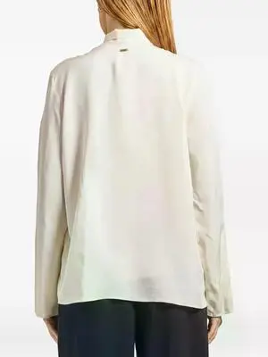 Armani Exchange Pussy-bow Long-sleeve Blouse