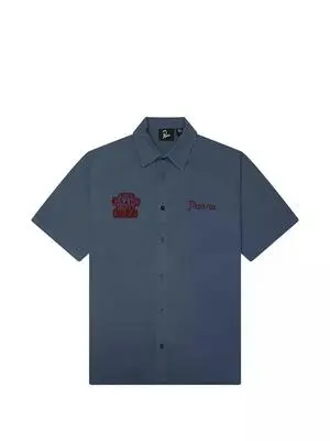 PARRA The End Books Embroidered Short-sleeve Shirt