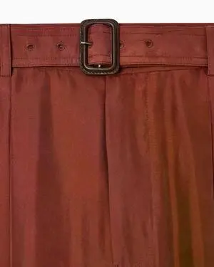 Emporio Armani Belted Pleat Detail Trousers