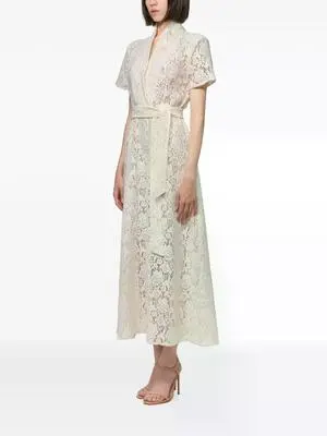 ATU BODY COUTURE Belted Lace Midi Dress