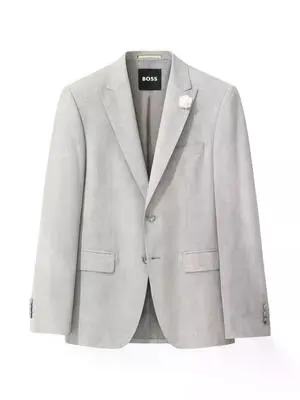 BOSS Mélange Peak-lapel Jacket - Grey