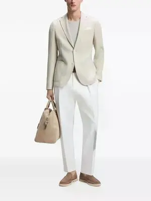 BOSS Patterned Single-breasted Blazer