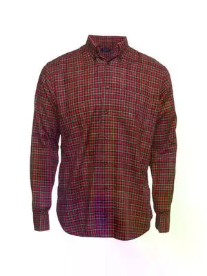 Burberry Plaid Button-down Shirt - Red