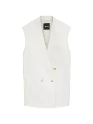 BOSS Double-breasted Sleeveless Waistcoat