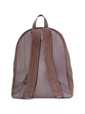 Orciani Suede Front-strap Backpack - Brown