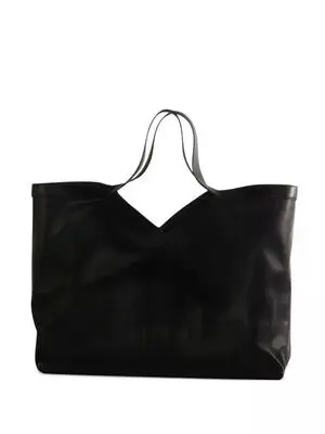 Saint Laurent V-cut Leather Tote Bag