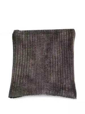 Avant Toi Ribbed-knit Snood Scarf - Grey