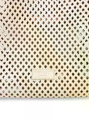 TWINSET Perforated Leather Shoulder Bag
