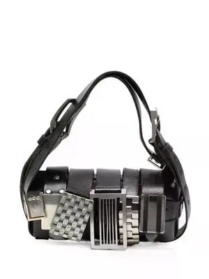 HODAKOVA Buckle-embellished Woven Tote Bag