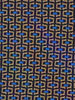FERRAGAMO Gancini Silk Neck Tie - Blue