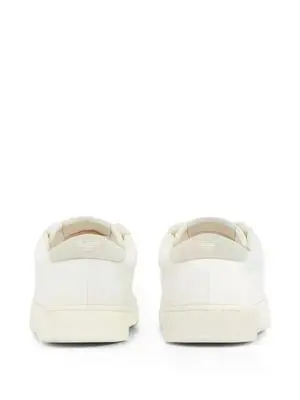 Emporio Armani Eagle Jacquard Leather Trim Sneakers