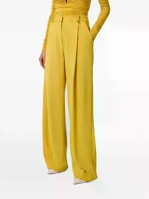 Elisabetta Franchi Logo Charm Pleated Trousers