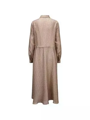 Herno Printed Silk Shirt Dress