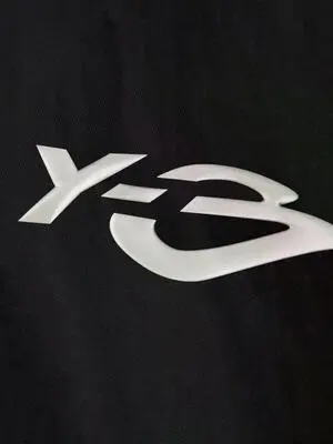 Adidas Y-3 Logo Print Drawstring Hoodie