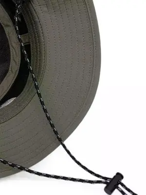 KANGOL Logo Patch Chin Strap Bucket Hat - Green