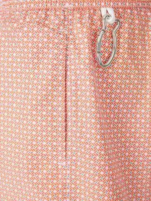 Fedeli Geometric Print Drawstring Swimsuit