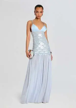 Retrofete Eileyn Embroidered Maxi Dress - Glace