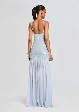 Retrofete Eileyn Embroidered Maxi Dress