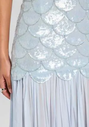 Retrofete Eileyn Embroidered Maxi Dress