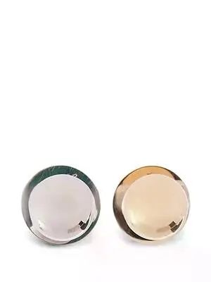 MAISON MARGIELA Orb Cluster Mismatched Stud Earrings - Silver