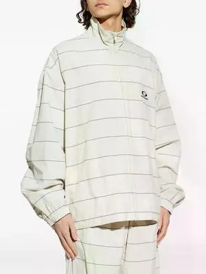 Balenciaga Striped Zip-up Jacket