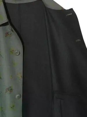 Undercover Floral Print Graphic Patch Coat