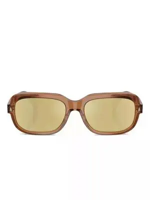 Moncler Suntrap Transparent Square Sunglasses