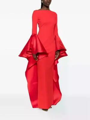 Solace London Ruffled Evening Dresses