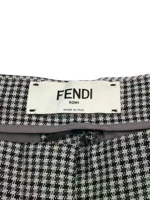 Fendi Houndstooth Pattern Tailored Shorts