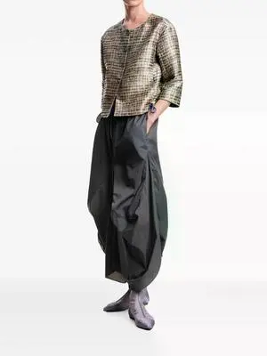 Emporio Armani Geometric Jacquard Boxy-fit Jacket