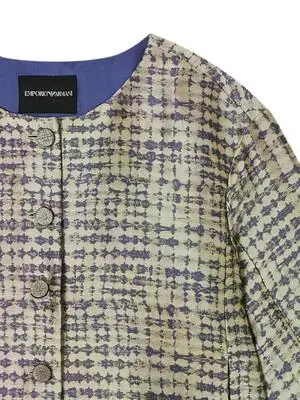 Emporio Armani Geometric Jacquard Boxy-fit Jacket
