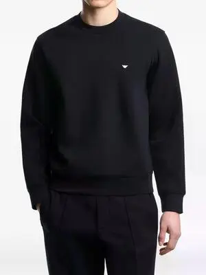 Emporio Armani Embroidered Long-sleeve Sweatshirt