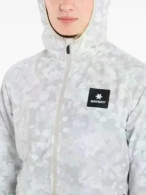 SAYSKY Camouflage Hooded Zip-up Jacket
