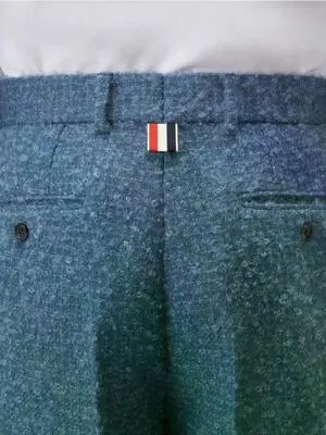 Thom Browne Bouclé-tweed Embroidered Trousers