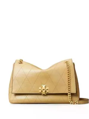 Tory Burch Medium Charlie Diamond-quilted Shoulder Bag - Neutrals