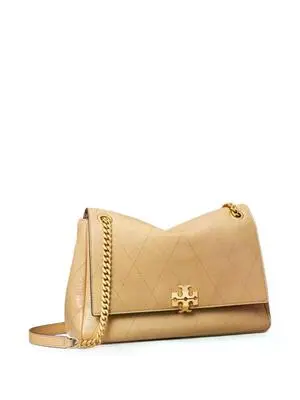 Tory Burch Medium Charlie Diamond-quilted Shoulder Bag - Neutrals