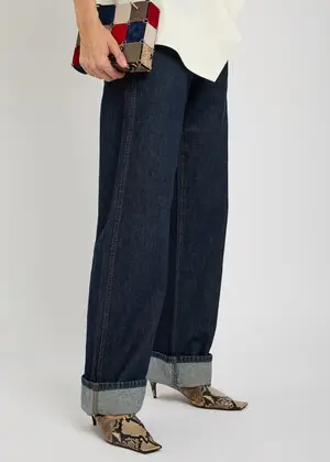 Khaite Karo Turn-up Curved Jeans