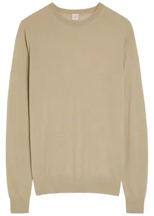 TOTEME Wool And Silk-blend Jumper - Beige