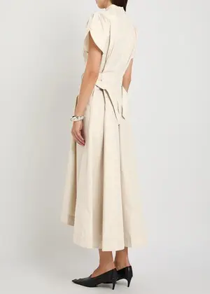3.1 Phillip Lim Pleated Cotton-blend Midi Dress