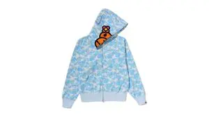 A BATHING APE Lisa Abc Camo Full Zip Hoodie - Blue