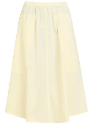 Vince Cotton-poplin A-line Midi Skirt