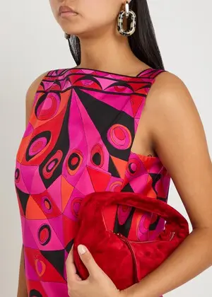 Emilio Pucci Printed Silk-twill Mini Dress