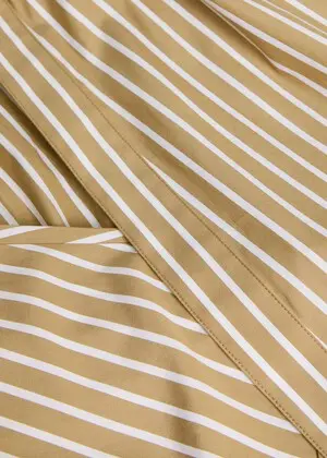 3.1 Phillip Lim Striped Cotton-poplin Wrap Midi Skirt - Khaki