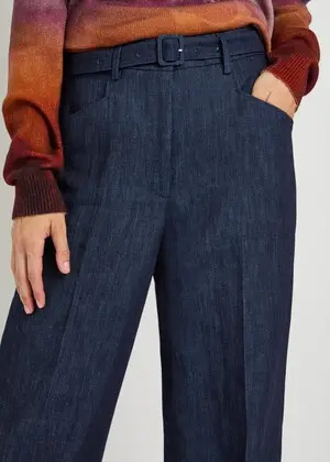 Gabriela Hearst Belted Wide-leg Trousers