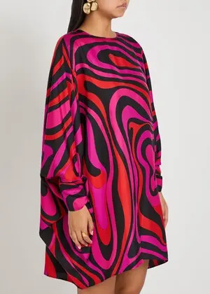 Emilio Pucci Printed Silk-twill Mini Kaftan