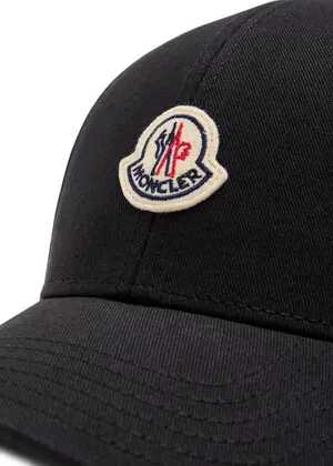 Moncler Logo-appliquéd Twill Cap